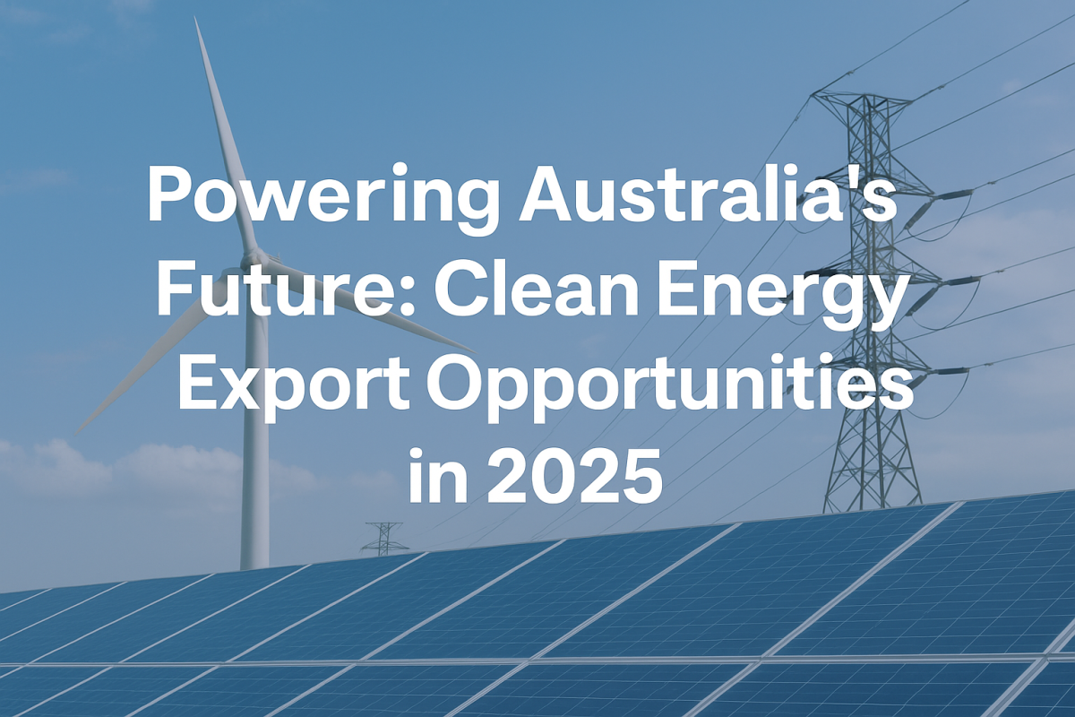 Clean energy in Australia: Where the export opportunities are in 2025 ...